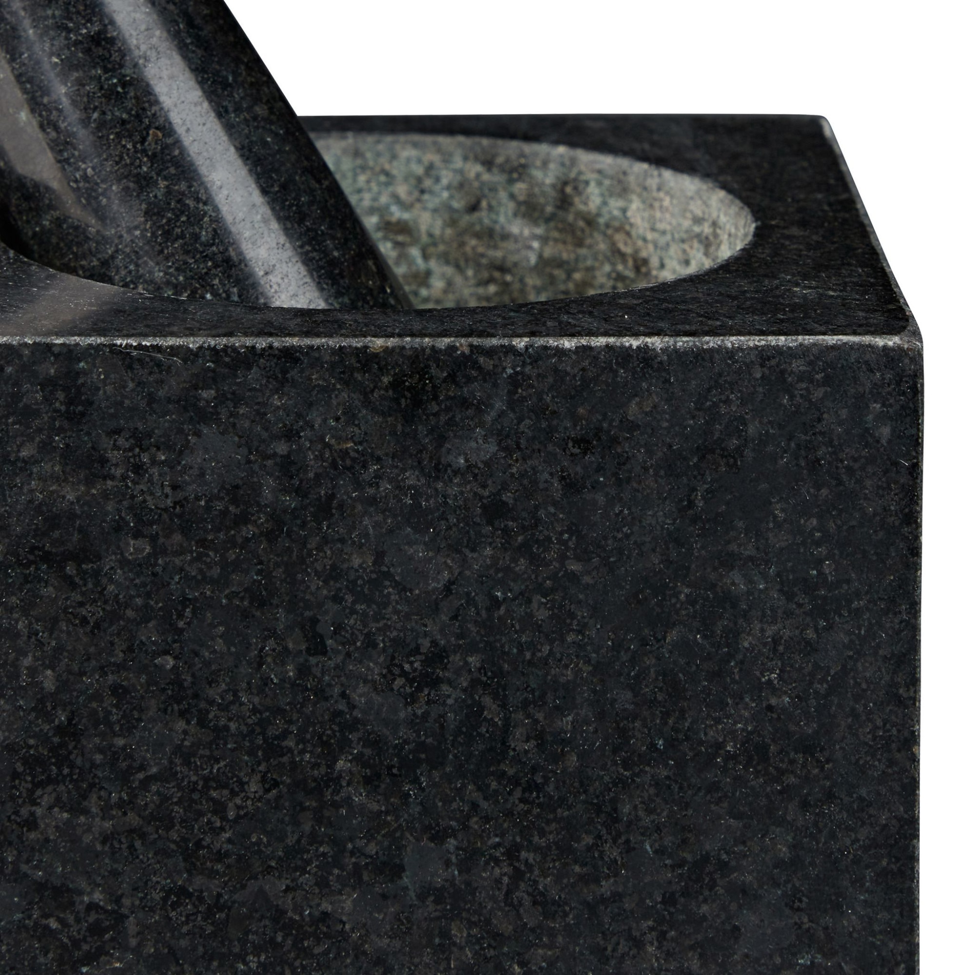 Mojar cu pistil Relaxdays, negru, granit, 9.5 x 11 x 11 cm - eMAG.ro
