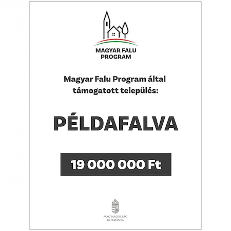 Magyar Falu Program támogatói összefoglaló tábla - eMAG.hu
