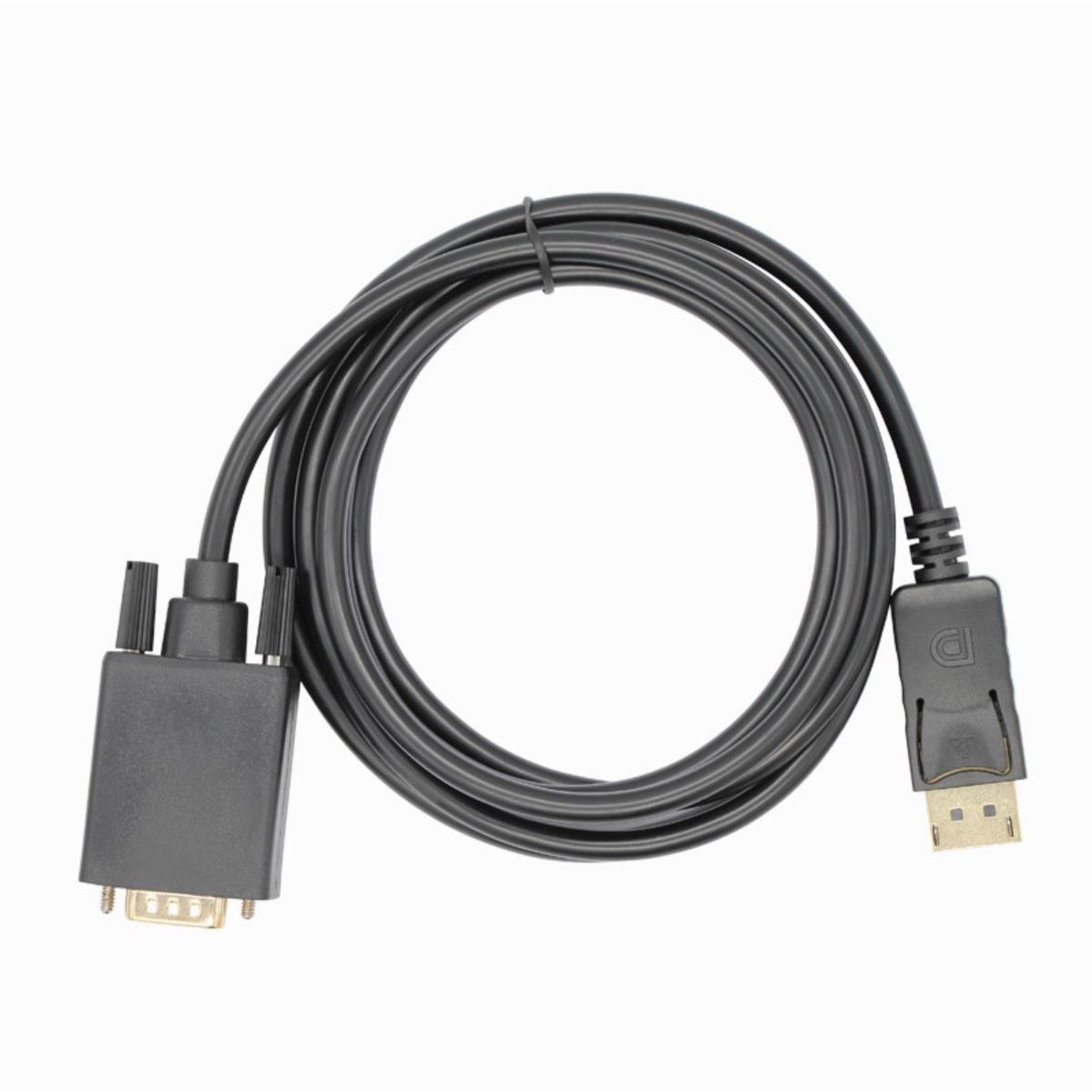 Cablu monitor, YWD-FMM, DisplayPort tata/VGA tata, 1.8m, Negru - eMAG.ro