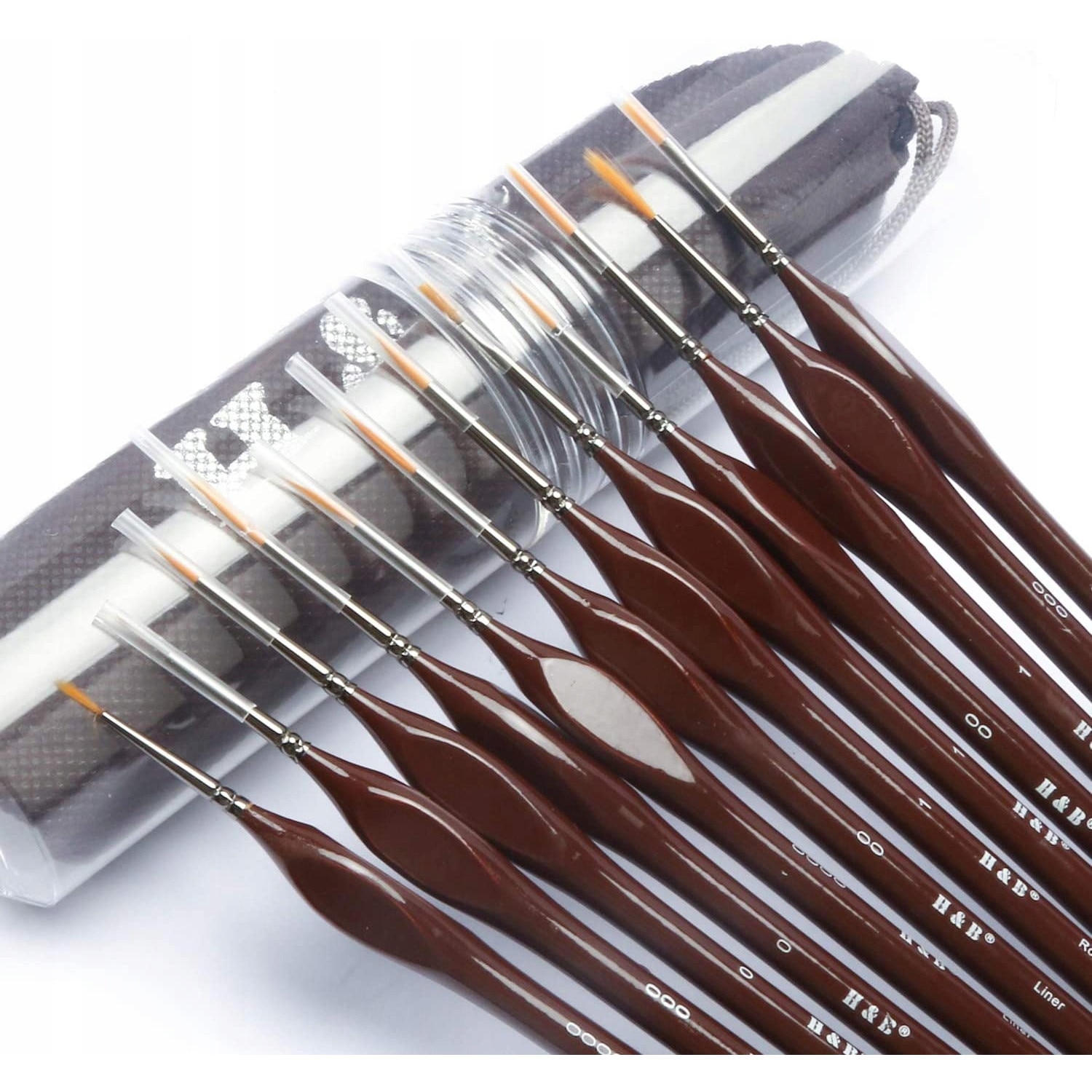 Set de pensule de pictura, profesionale, de precizie, H&B, 14 in 1 ...