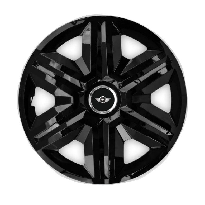 Set 4 capace roti hubcaps fast black R14 pentru gama auto Mini Cooper ...