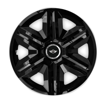 Set 4 capace roti hubcaps fast black R14 pentru gama auto Mini Cooper ...