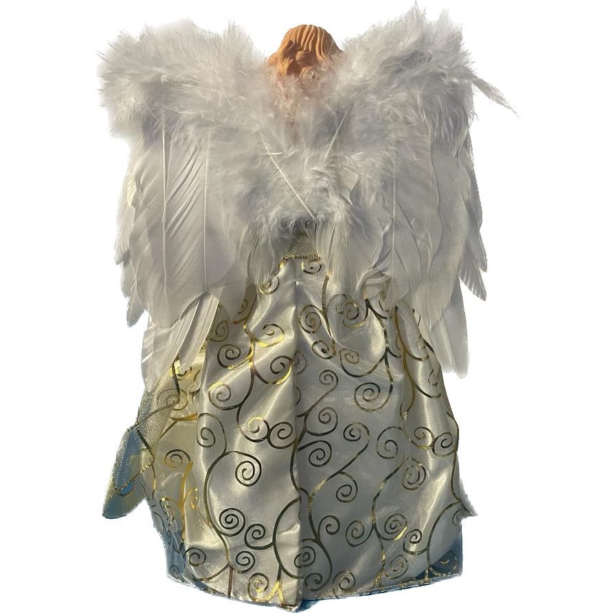 Blaumann Angyal csúcsdísz, karácsonyfára, arany, 20 cm magas - eMAG.hu