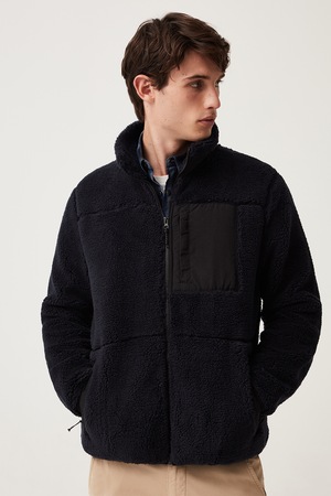 OVS, Жилетка с цип и джобове, Черен, L - eMAG.bg