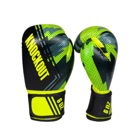 Manusi Box Knockout Fighter Electric Copii, 6 Oz, Verde/Negru - eMAG.ro