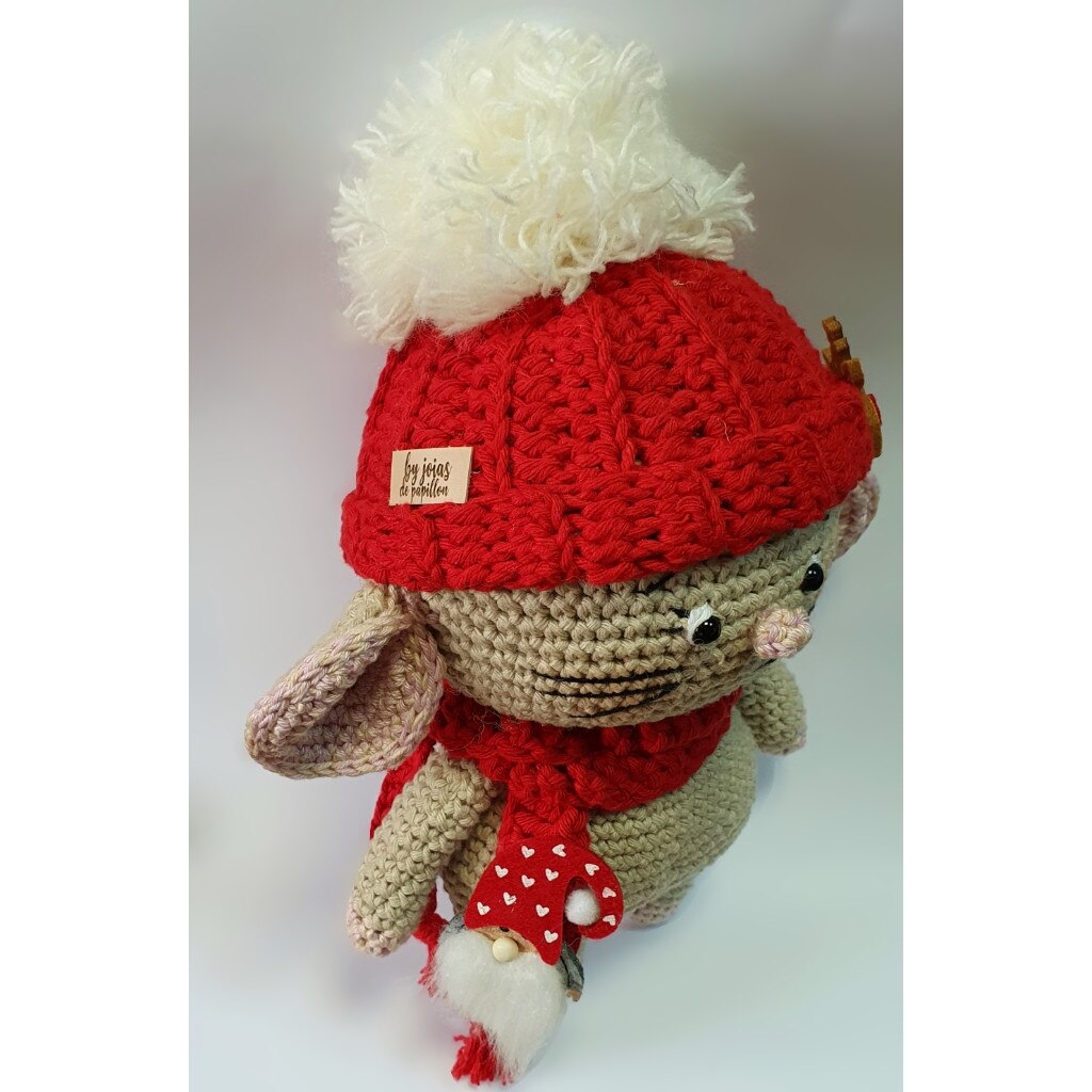 Papusa Spiridusul Soricel, crosetata manual, handmade, multicolor ...