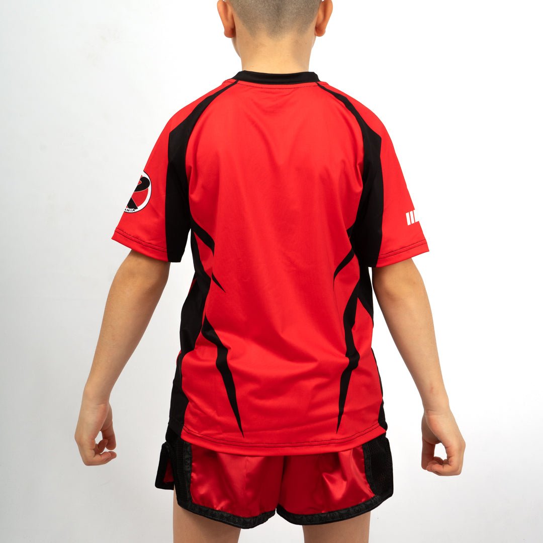 Компресионна тениска KEMPO Knockout Kids 2.0, XS / червена - eMAG.bg