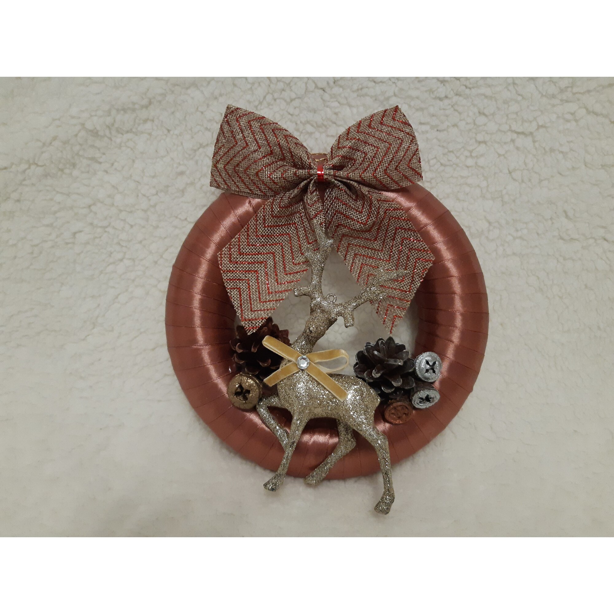 Coronite handmade, de Craciun, pentru usi, diametru 22 cm - eMAG.ro