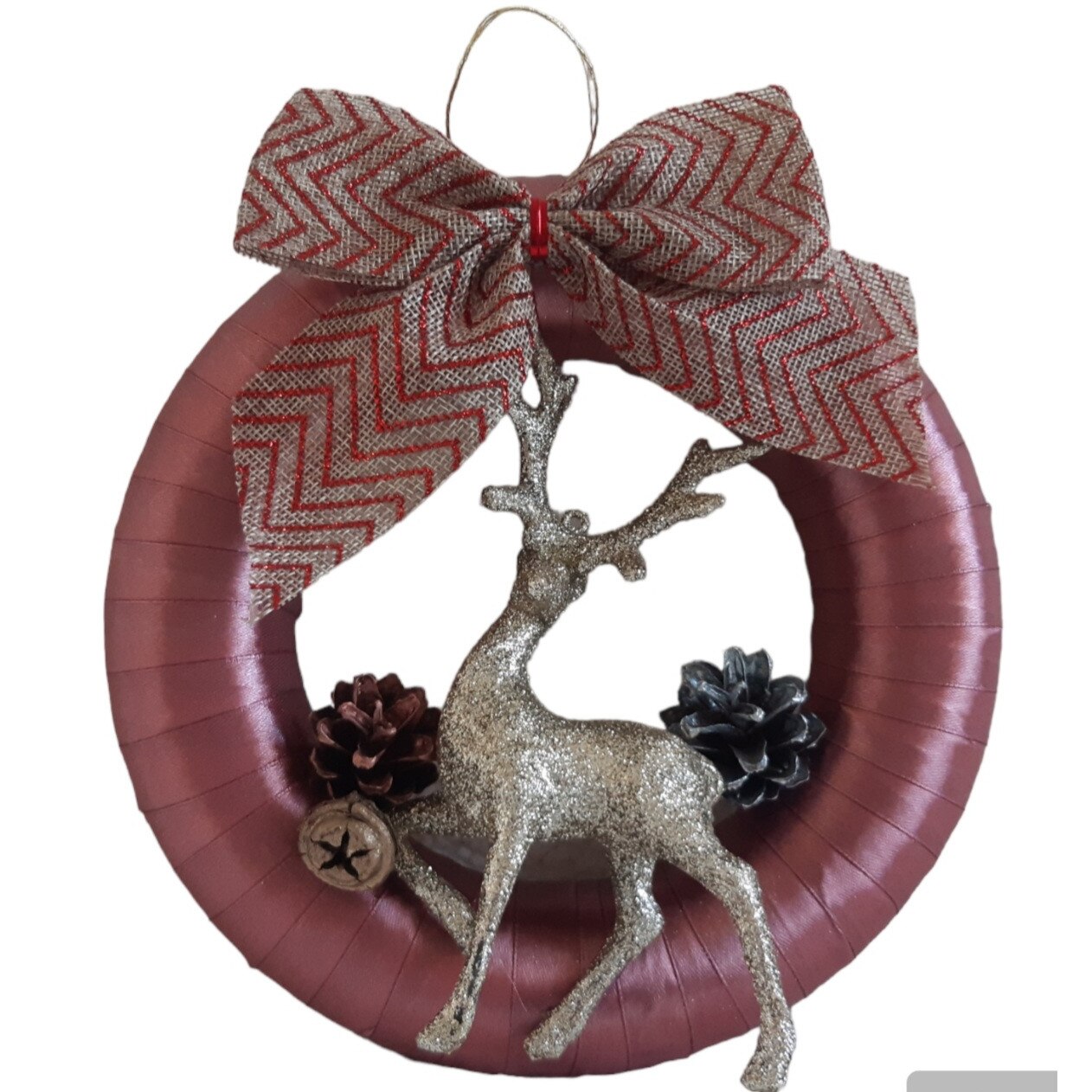 Coronite handmade, de Craciun, pentru usi, diametru 22 cm - eMAG.ro