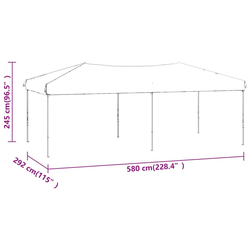 Cort pliabil pentru petreceri cu pereti lateral vidaXL, alb, 3x6 m ...