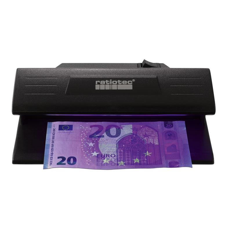 Detector de verificare a bancnotelor, Ratiotec, 120 UV LED, Negru - eMAG.ro