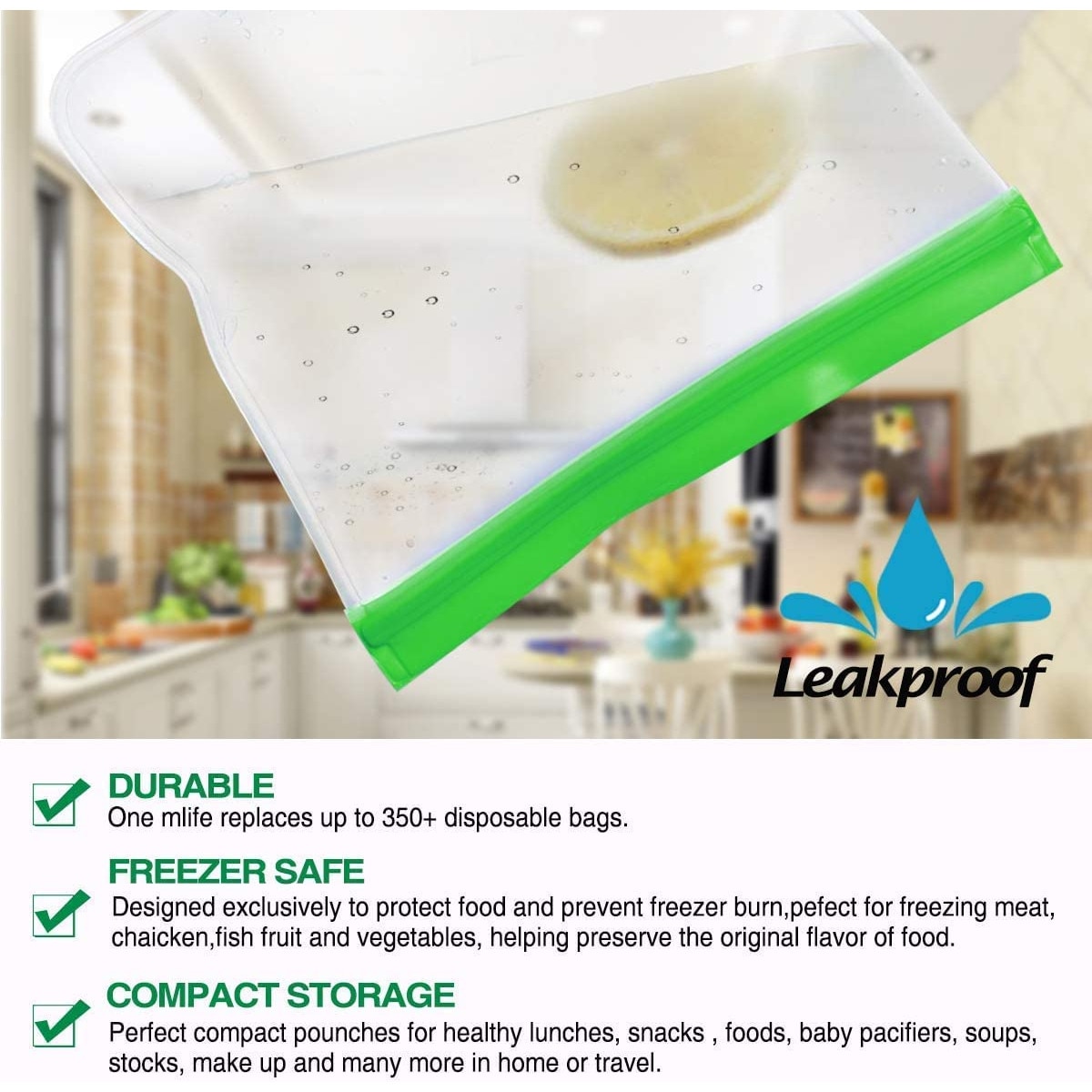 Újrafelhasználható zacskók KOKSI Élelmiszer tároló zacskók Gyümölcsök ...