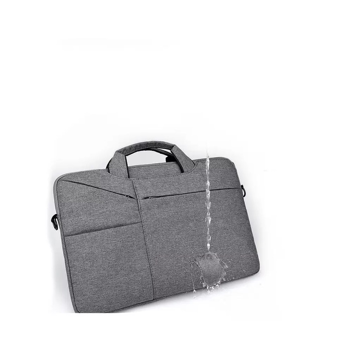 Geanta pentru laptop, Tech-Protect, pentru Macbook 15 / 16" gri - eMAG.ro