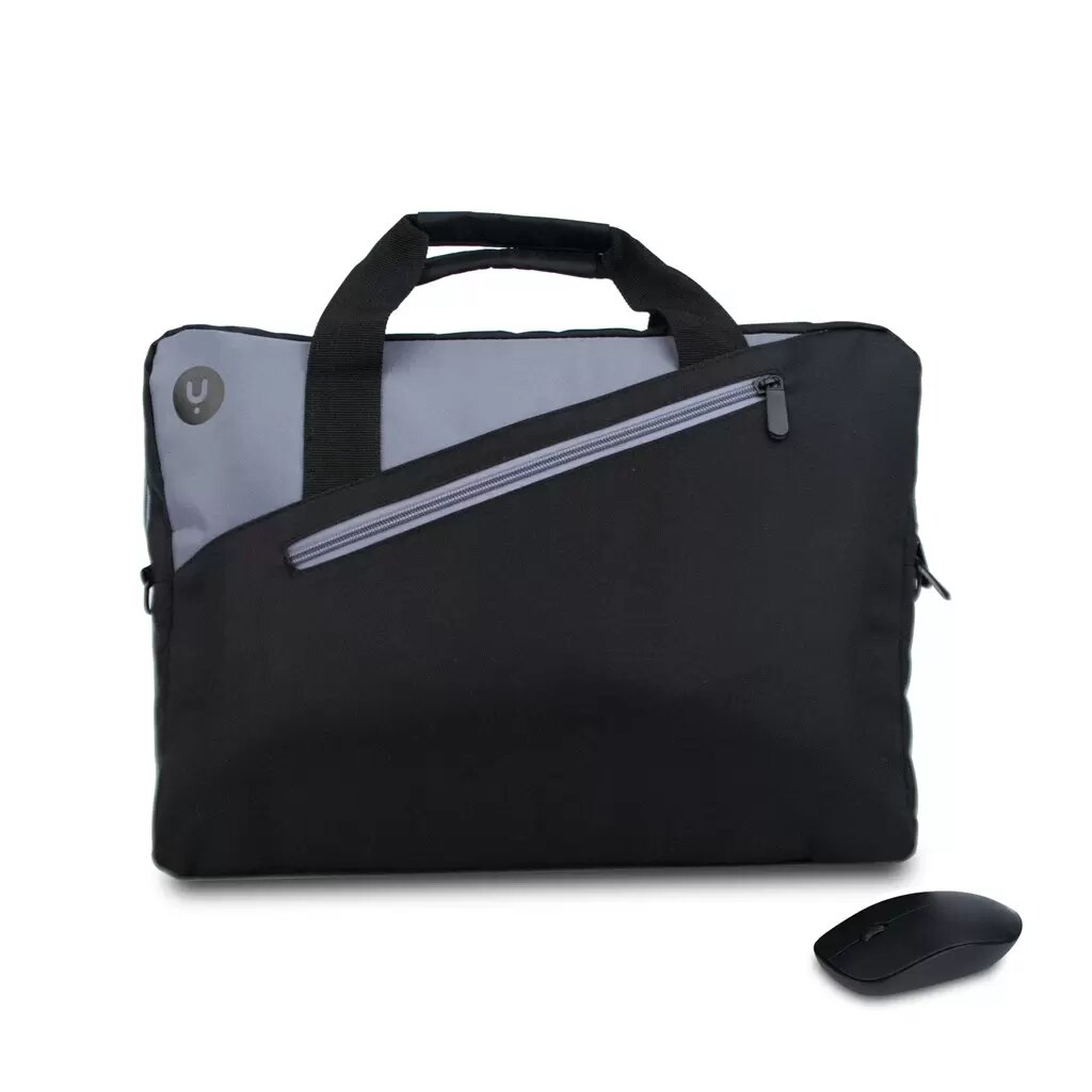 Set husa laptop si mouse optic wireless, NGS, Negru, 15.6'' - eMAG.ro