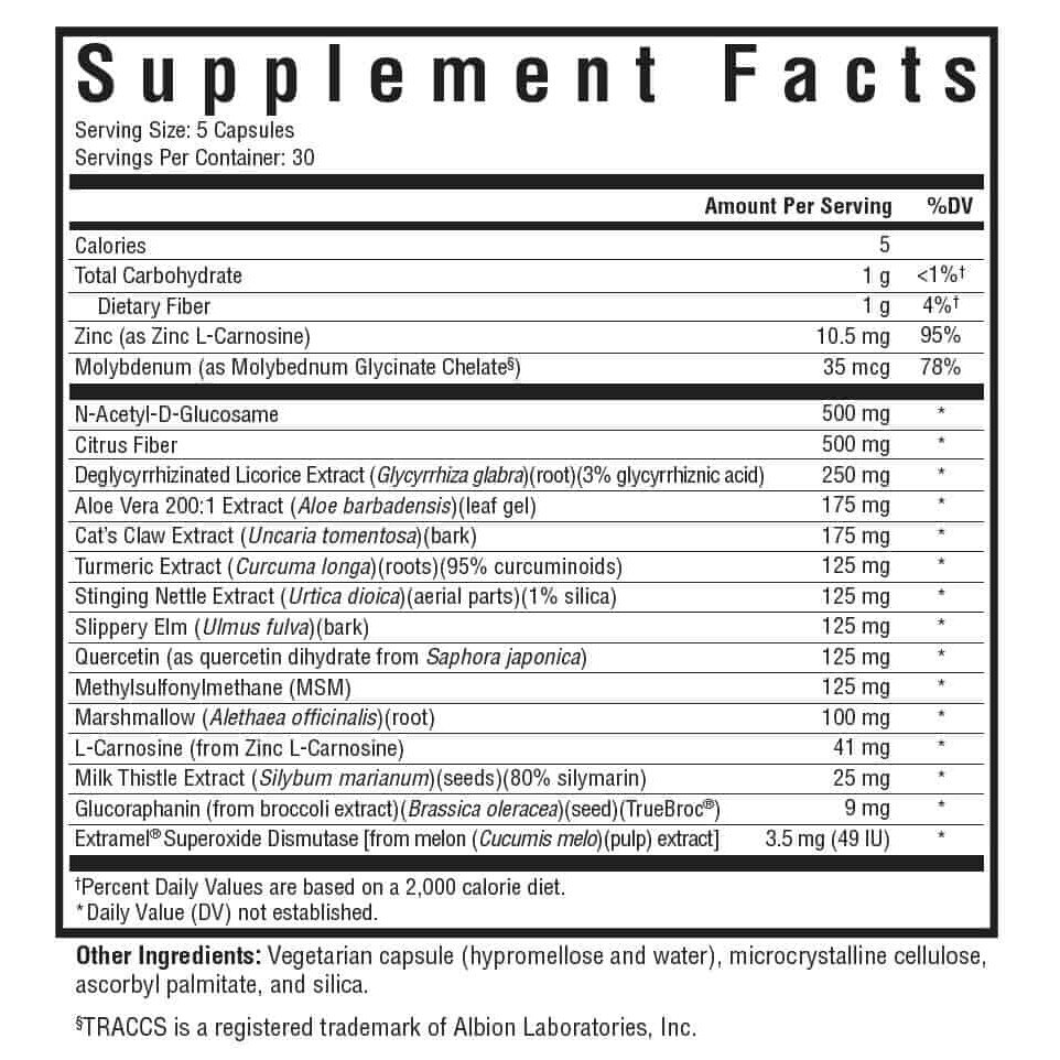 SEEKING HEALTH Optimal GI (gasztrointesztinális egészség) 150 ...