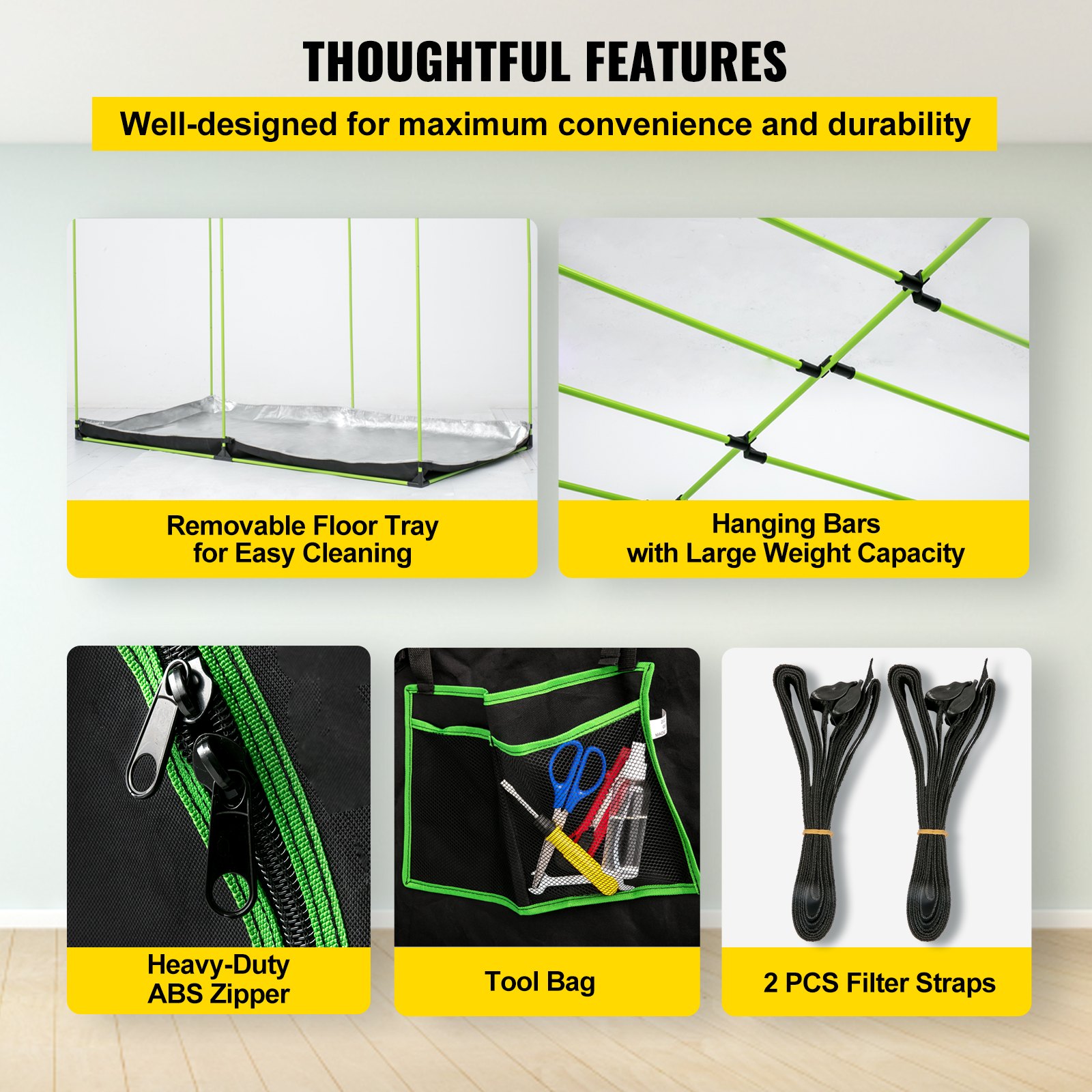 Prelata Cultivare Hidroponica Grow Tent, solar pentru microplante, 2 ...