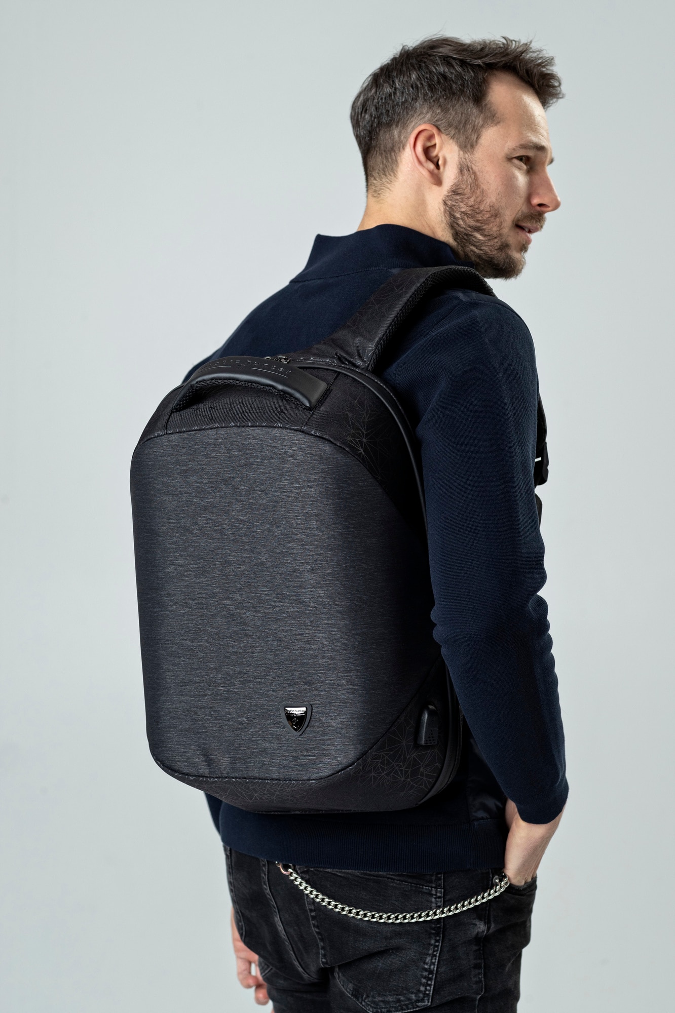 Rucsac pentru barbati, Arctic Hunter, Negru, Nylon, 47 x 32 x 16, cm ...