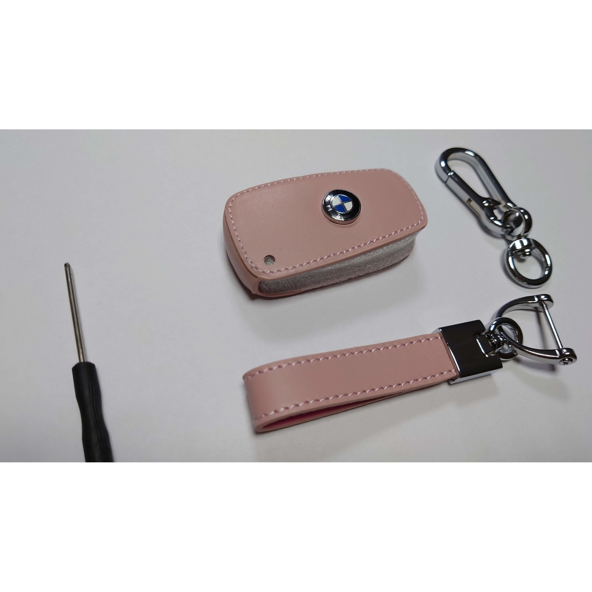Розов калъф за ключ от екологична кожа BMW E90 E60 E70 E87 E30 E34 E36 E38 E39 E46 - eMAG.bg