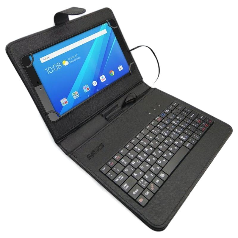 Husa tableta cu tastatura, NOD, USB, 8", Negru - eMAG.ro