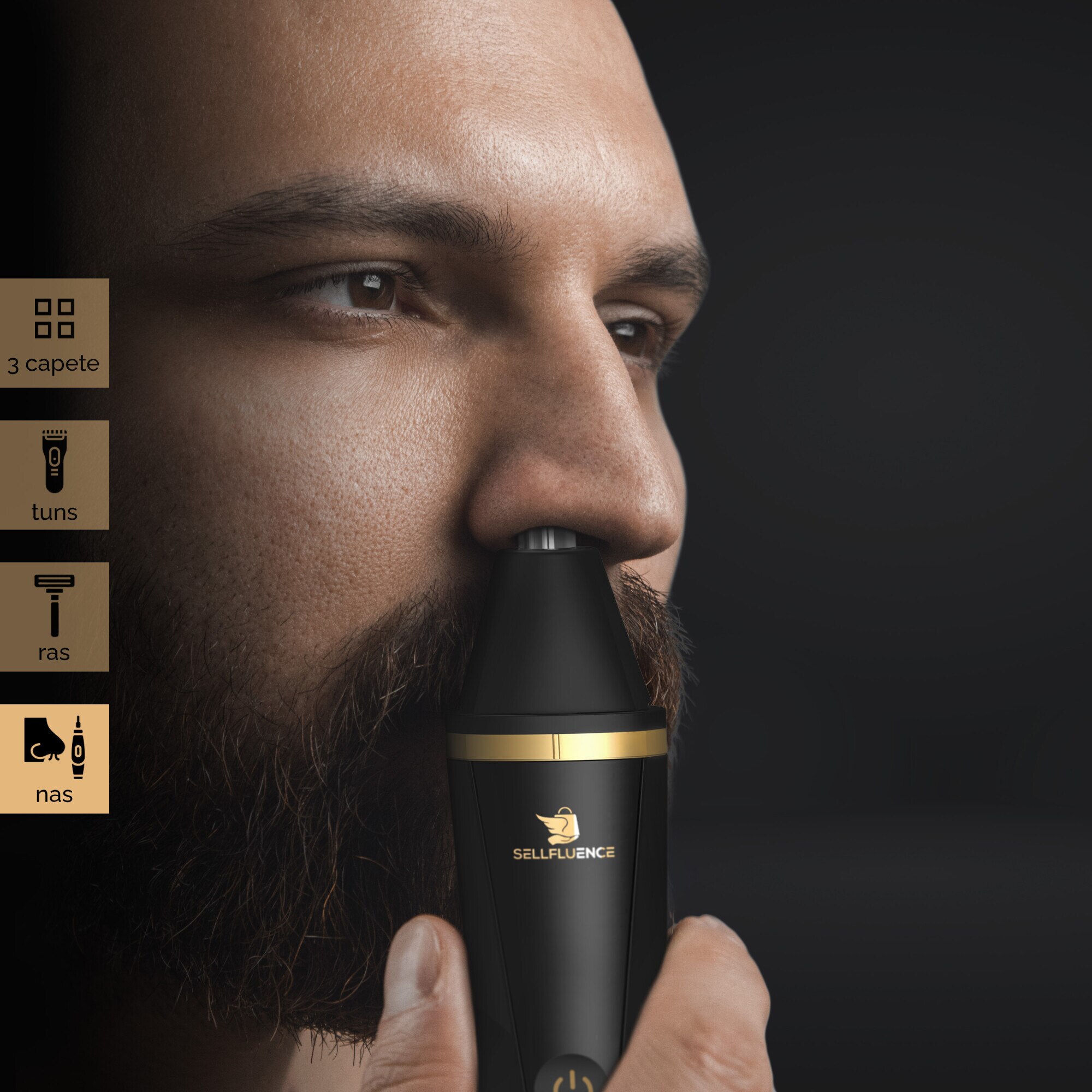 Masina de tuns si aparat de ras, Sellfluence Trimmer 2.0 ...