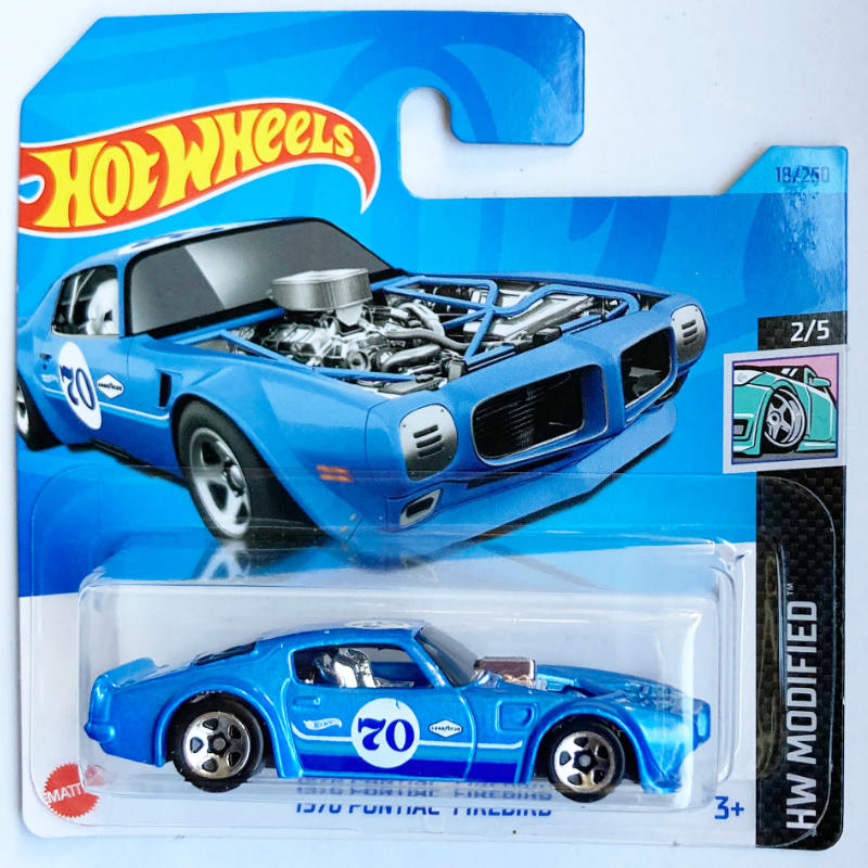 Hot Wheels metál autó, 1970 Pontiac Firebird, kék, 1:64 - eMAG.hu