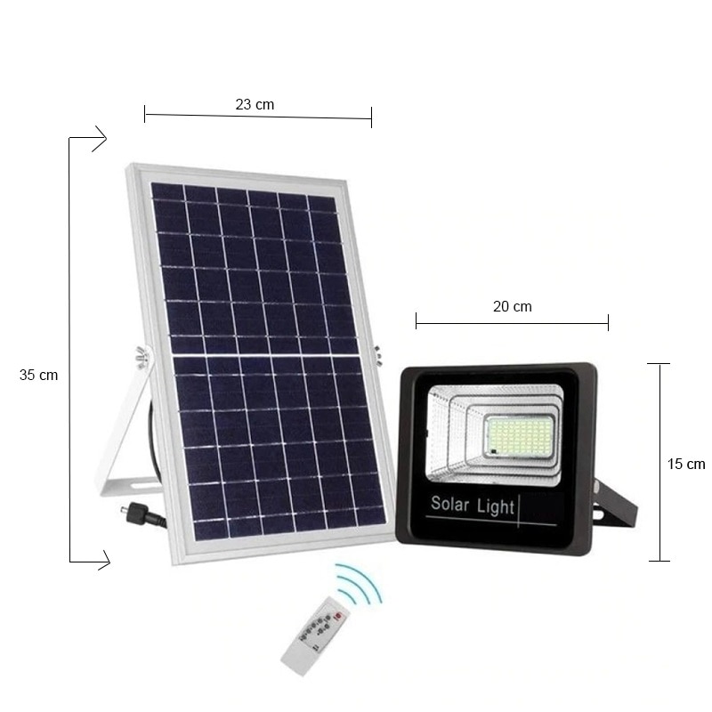 Proiector Solar de 1200W, Lampa Incarcare Solara Jortan, Rezistent la ...