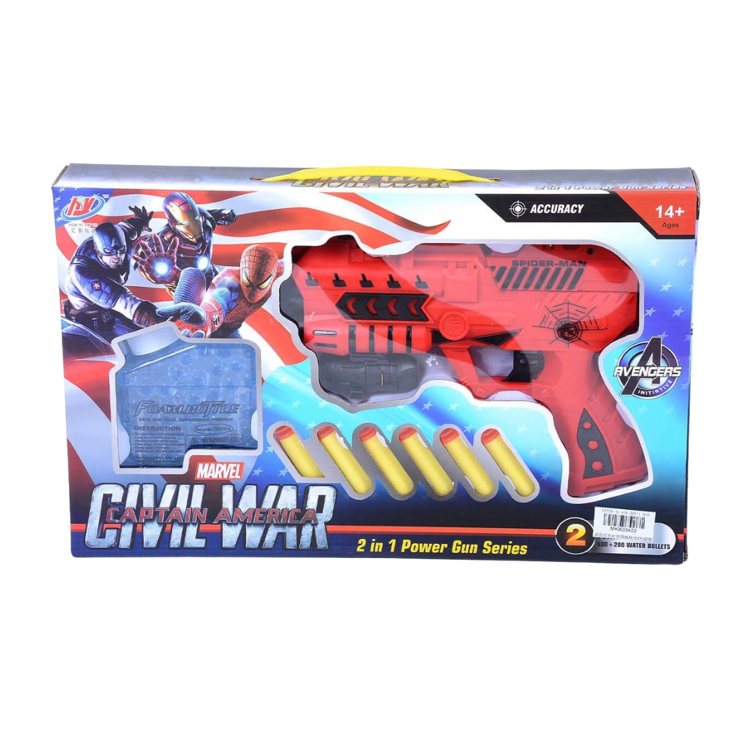 Pistol Marvel, cu gloante moi si bile de apa, Spider-Man - eMAG.ro