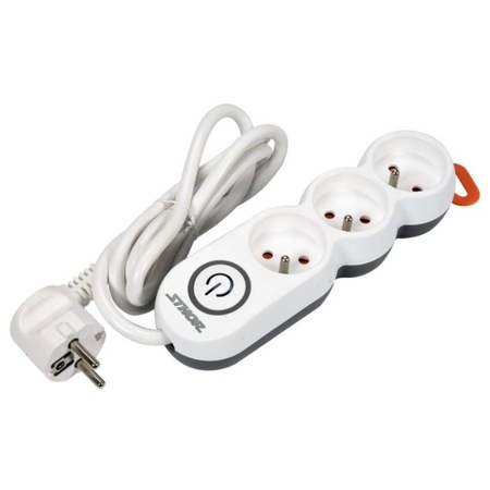 Prelungitor electric Sthor cu 3 prize si intrerupator, lungime 3 m, cu ...