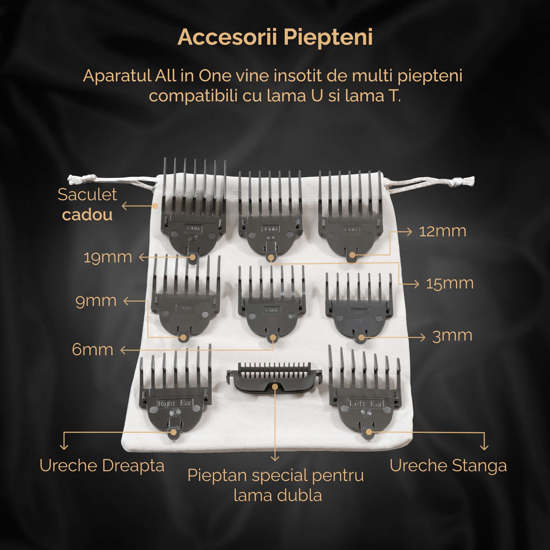 Masina de tuns si aparat de ras, Sellfluence All-in-One 16 in 1, par ...