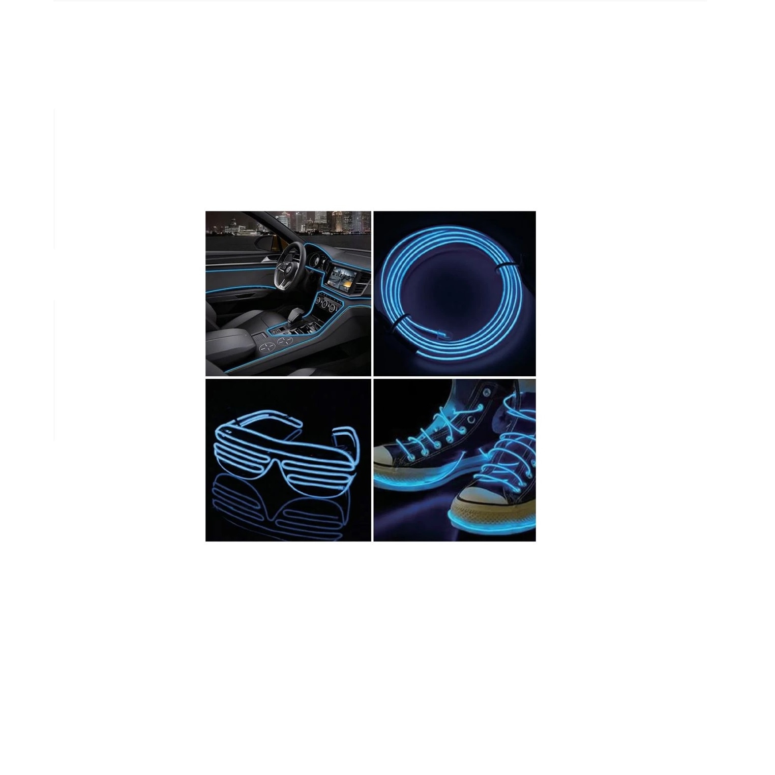 Banda LED Divers-Shop, pentru decorarea interiorului auto, conectare ...