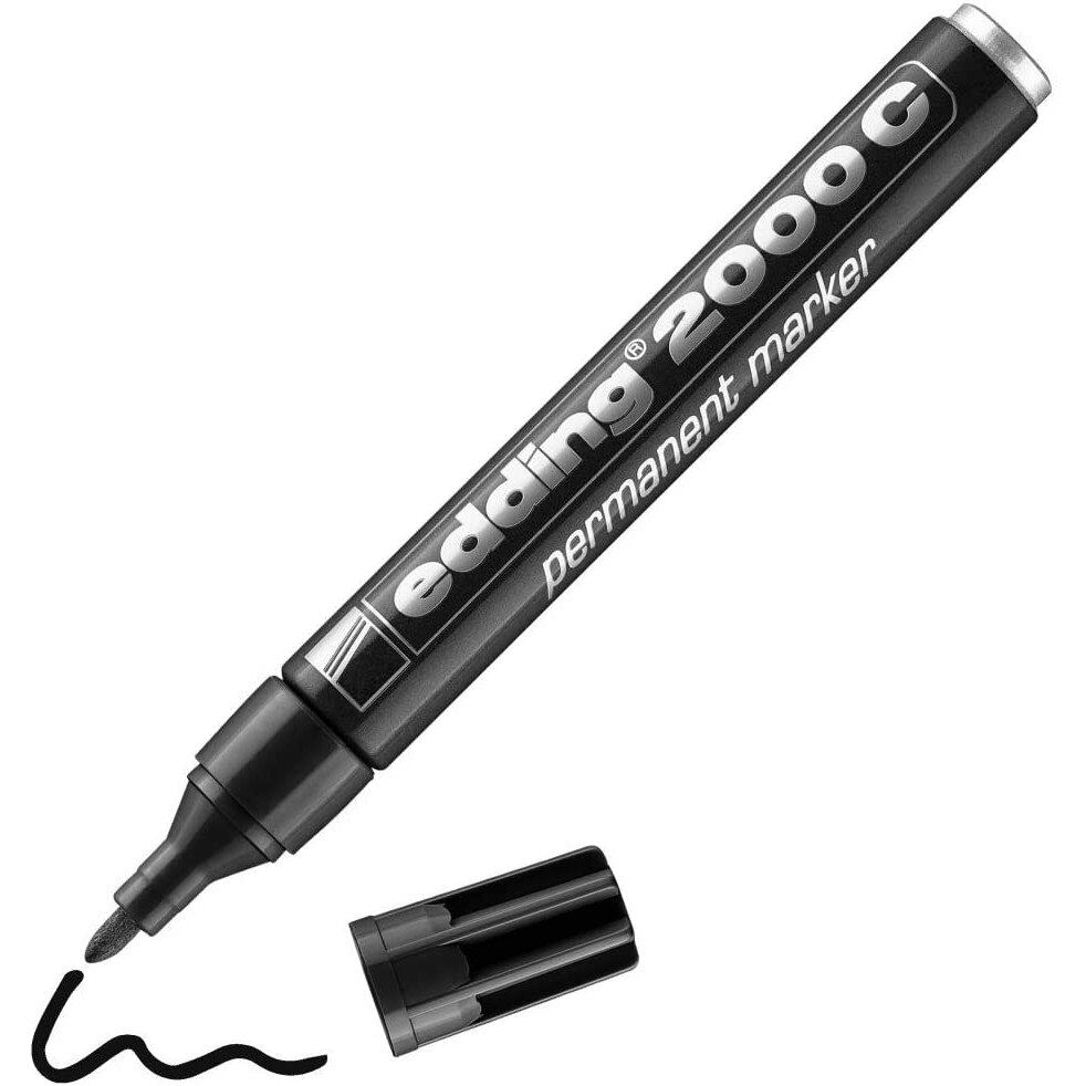 Marker permanent Edding 2000C Negru - eMAG.ro