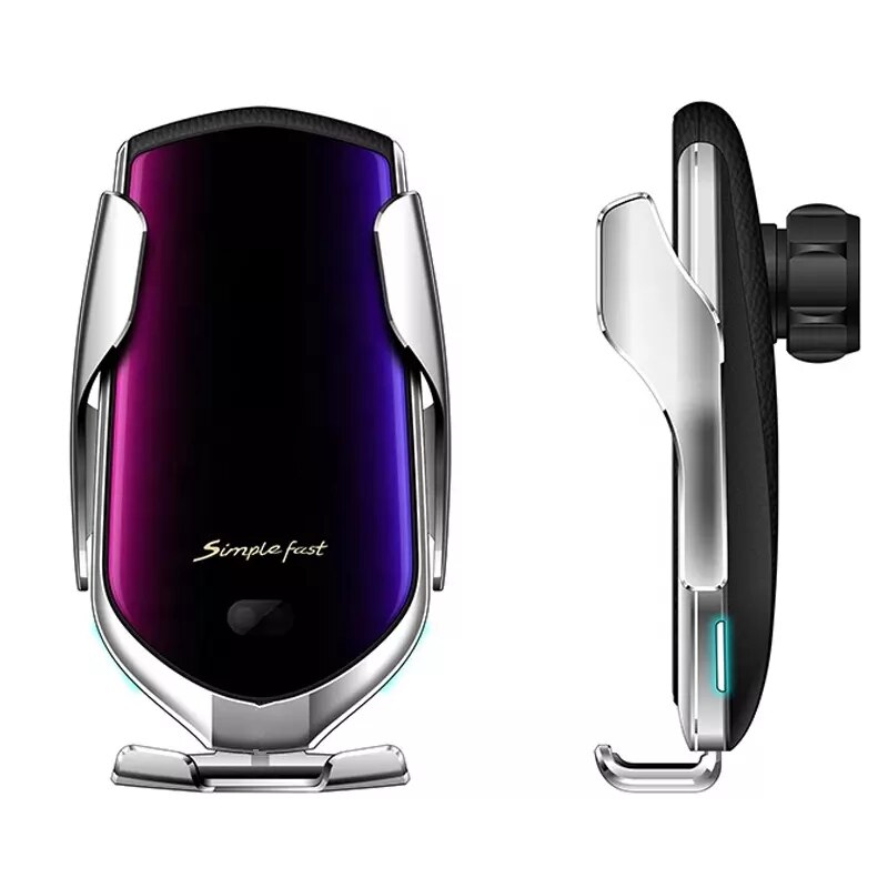 Suport telefon pentru masina, AKOMITECH, Incarcare wireless, Multicolor ...