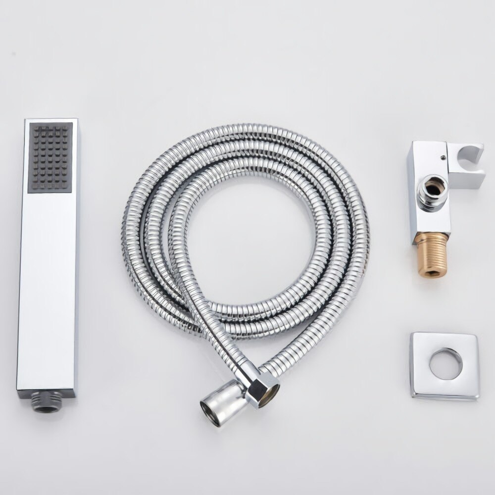 Set de dus incastrat, fabricat integral din metal, 30x30 cm, cu 2 ...