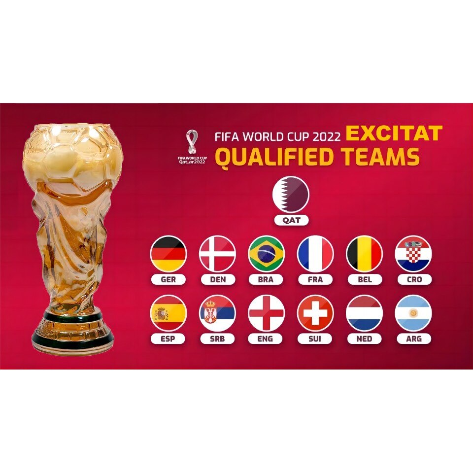 Halba bere, Excitat®, Cupa mondiala fotbal, 500ml, Gold - eMAG.ro