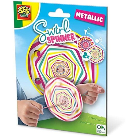 Set 2 spinnere pentru copii, SES Creative, Metal, 5 ani+, Multicolor ...