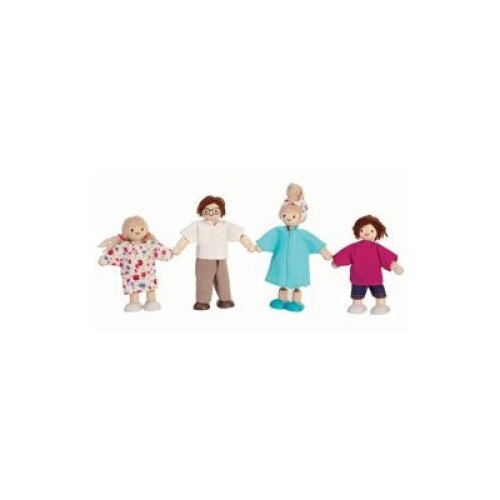 Set papusi, Plan Toys, 3 ani+, Multicolor - eMAG.ro