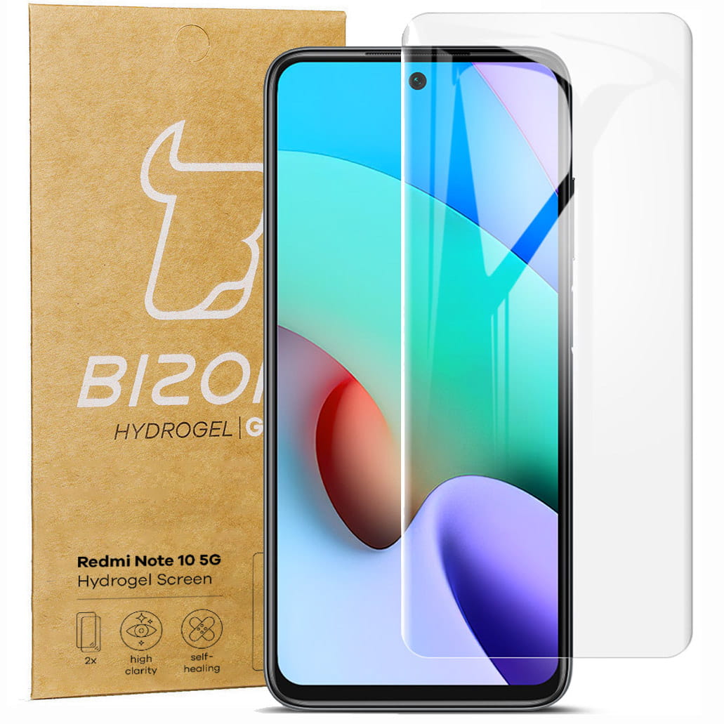 Защитно фолио за телефон, Bizon, Hydrogel, Xiaomi Redmi Note 10 5G, 2 ...