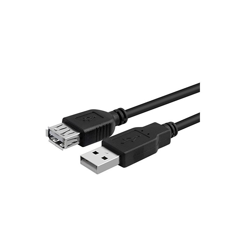 Cablu prelungitor USB 2.0, 2m Negru - eMAG.ro
