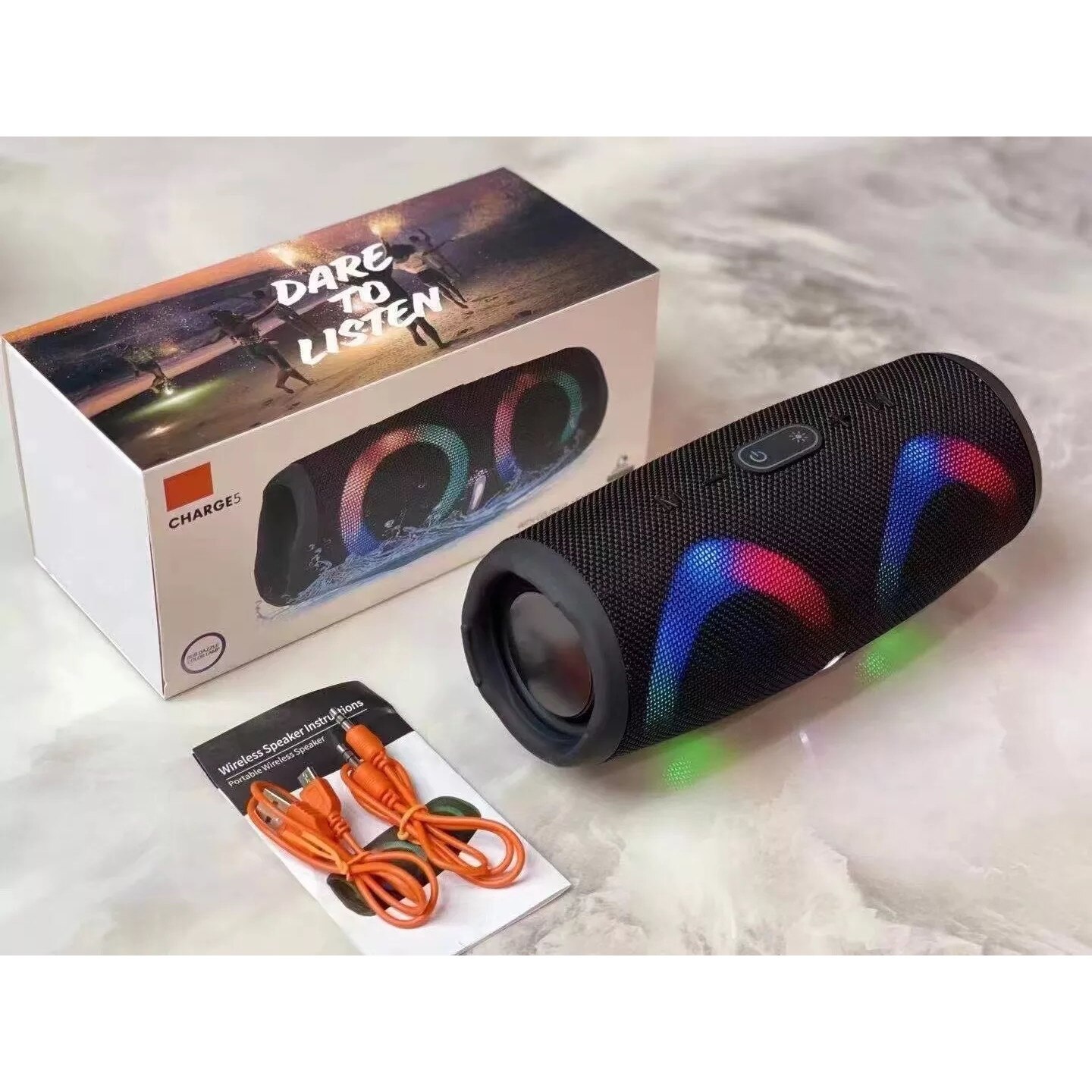 Boxa Portabila Wireless, Bluetooth, Waterproof, Lumini Ambientale RGB ...