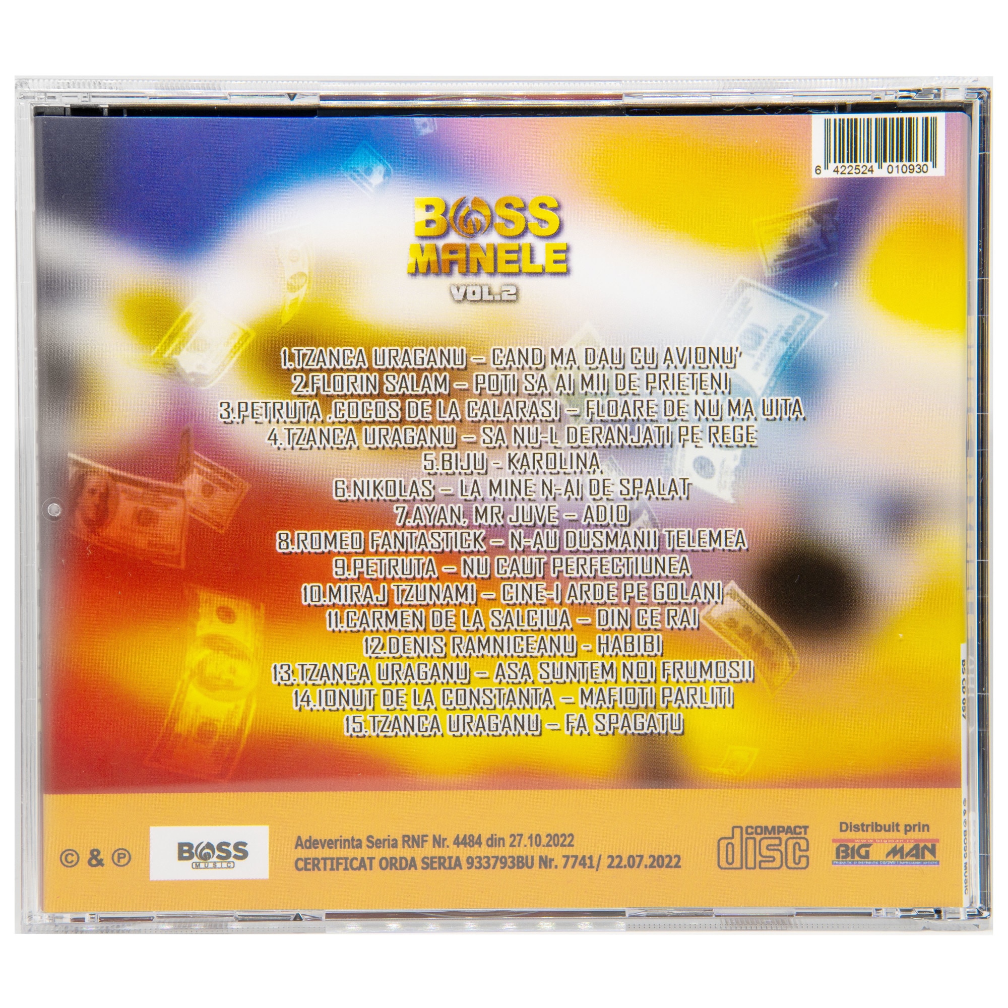 Boss Manele vol.2, CD Audio - eMAG.ro
