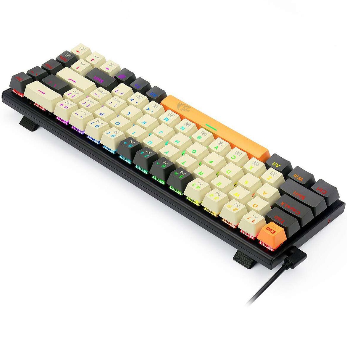 Tastatura mecanica gaming Redragon Ryze K633CGO TKL RGB, red switches ...
