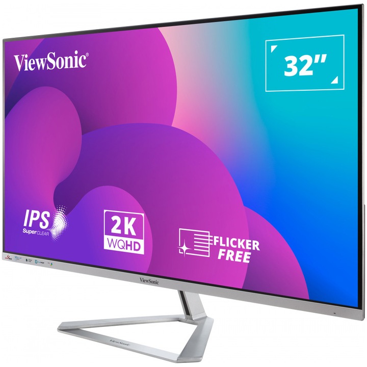 Монитор ViewSonic 32", IPS, QHD, 75Hz, HDMI, DisplayPort, Mini ...