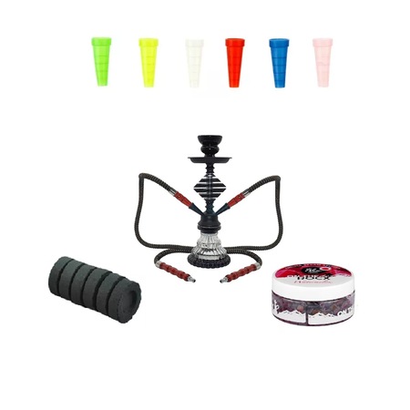 Kit complet Primebox Gentelo format din Narghilea premium 33 cm negru ...