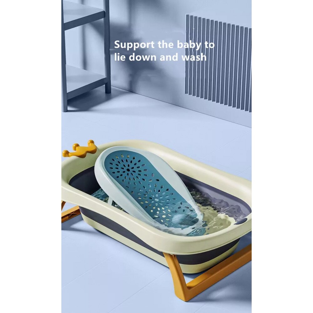 Suport de baie reglabil 2 in 1 Little Mom Soft Tina Deluxe Blue - eMAG.ro