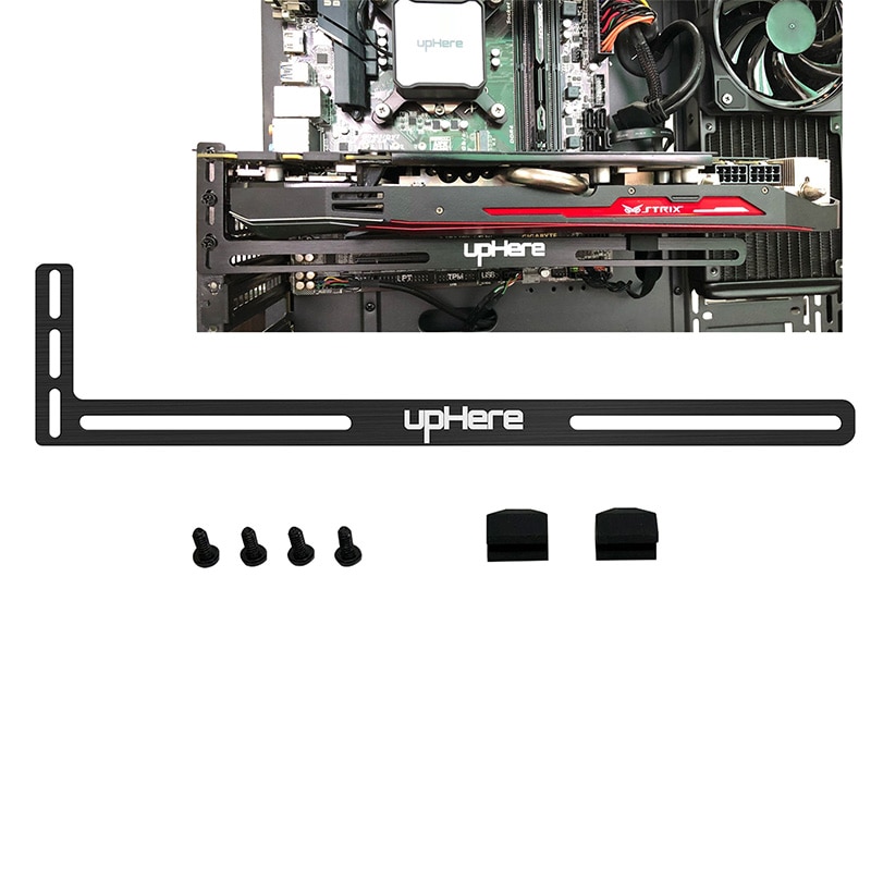 Videokártya állványtartó, UpHere GL05, csúszó gumibetétek, fekete - eMAG.hu