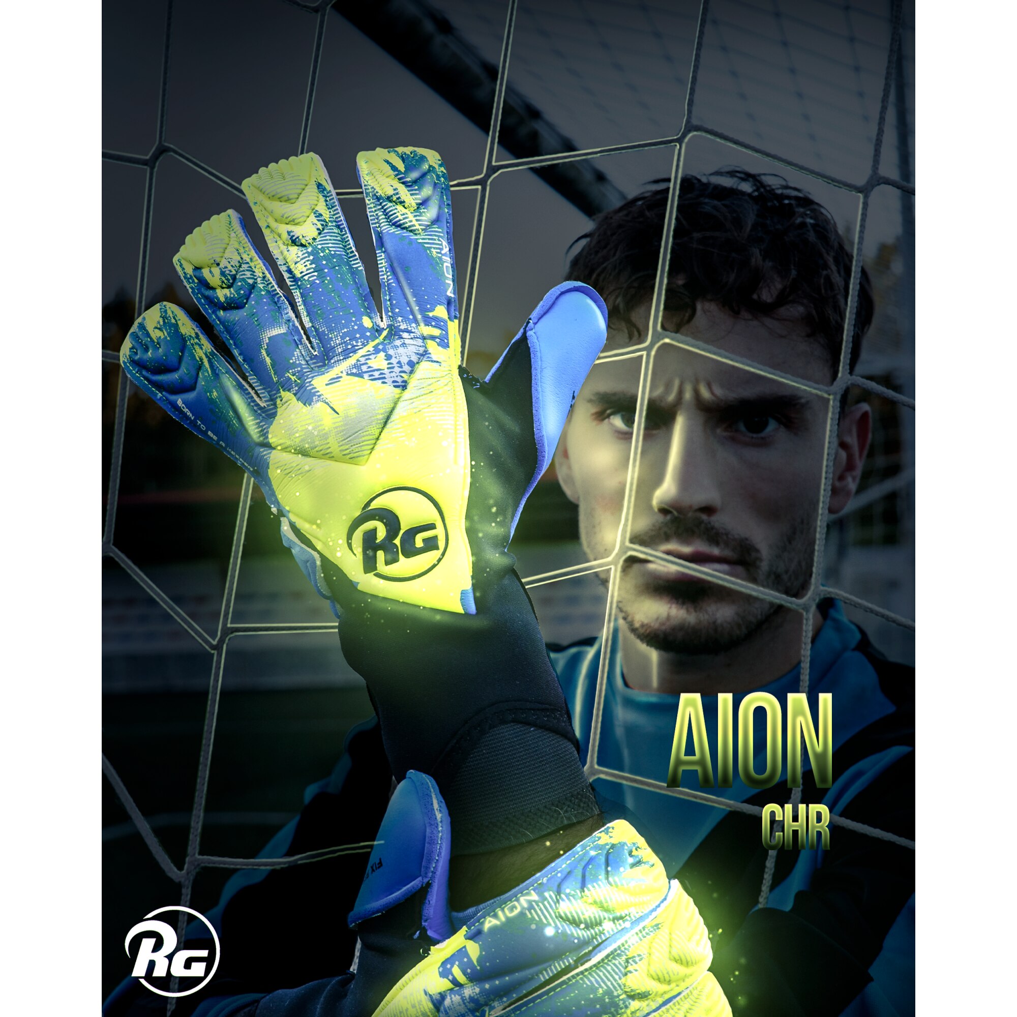 Kapuskesztyű RG, Aion chr 2023, sárga/kék/fekete, 11 - eMAG.hu