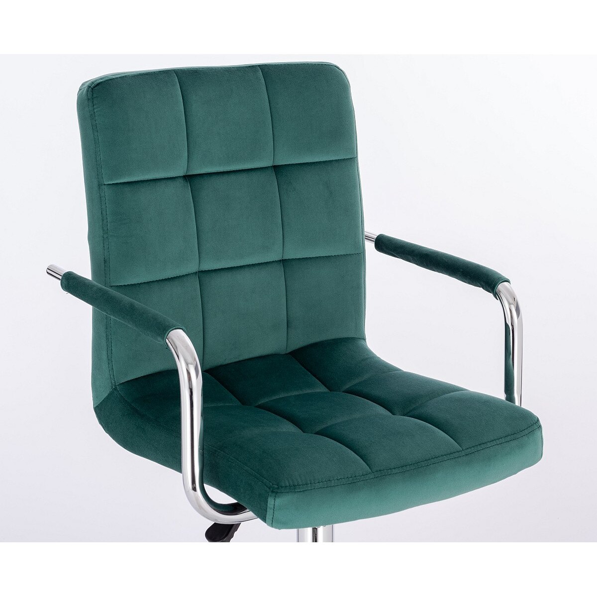 Scaun de birou, Votana, HC1015KP, Catifea, Verde, 55x42x56 cm - eMAG.ro