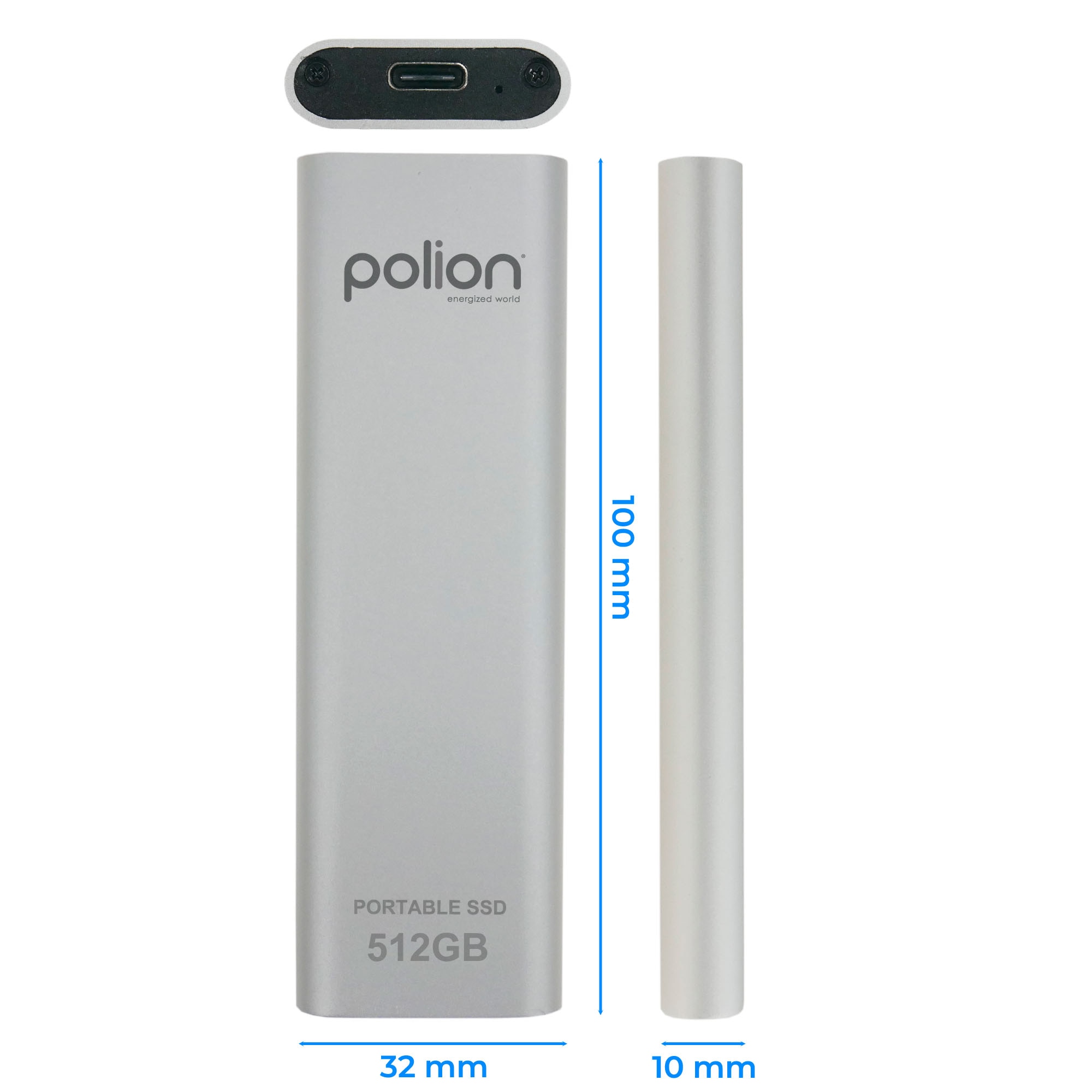 SSD extern POLION portabil 512GB PSSD USB 3.2 - eMAG.ro