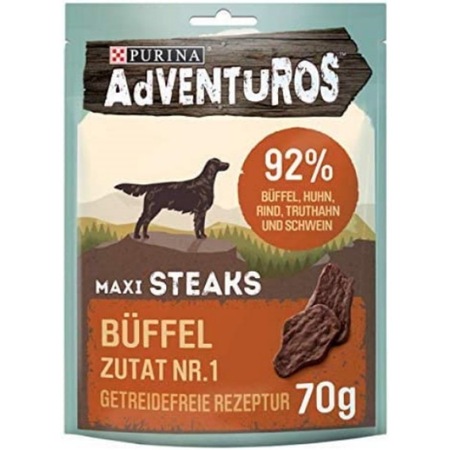 Бъфало снакс за възрастни кучета, Purina ADVENTuROS maxi, 70гр - eMAG.bg