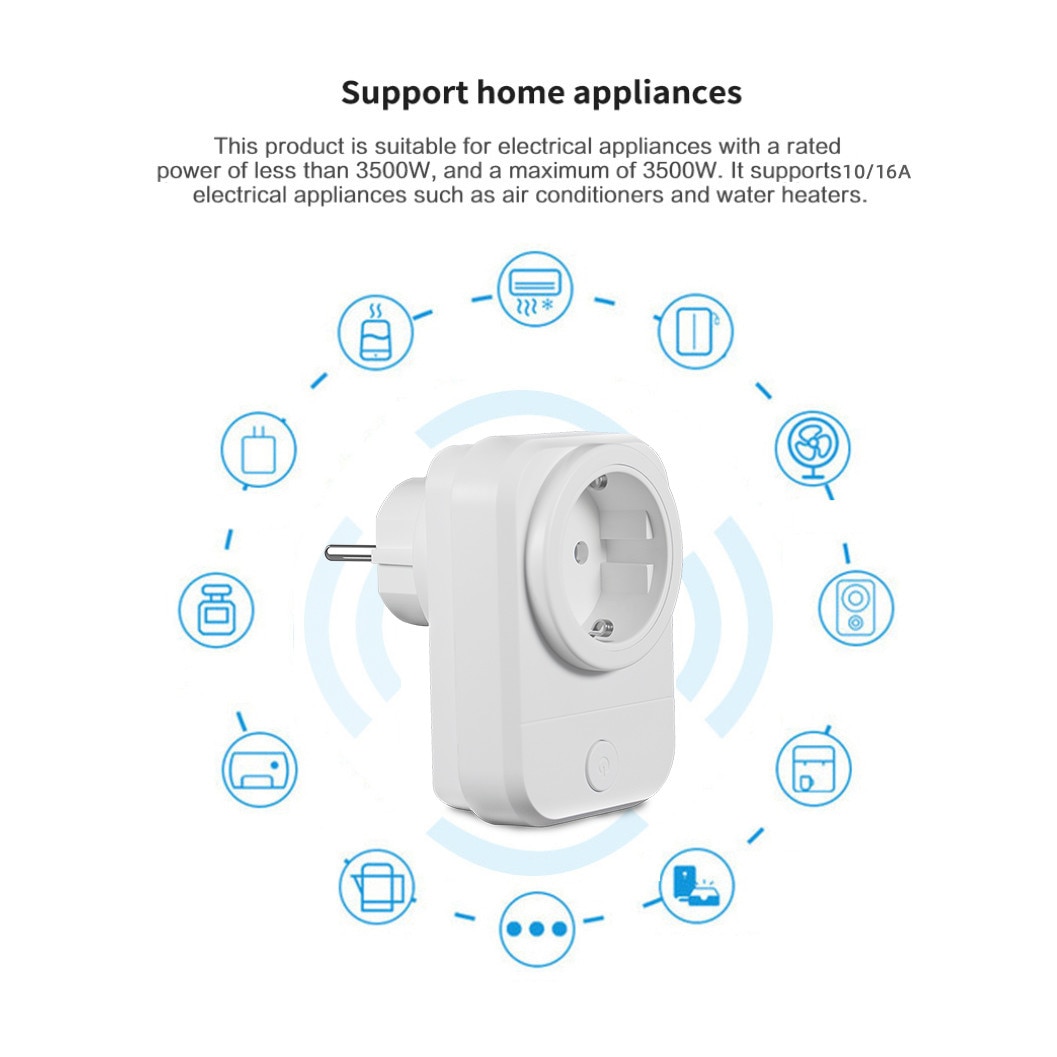 Priza pentru casa inteligenta, HYsmart, Compatibil cu Alexa Google ...